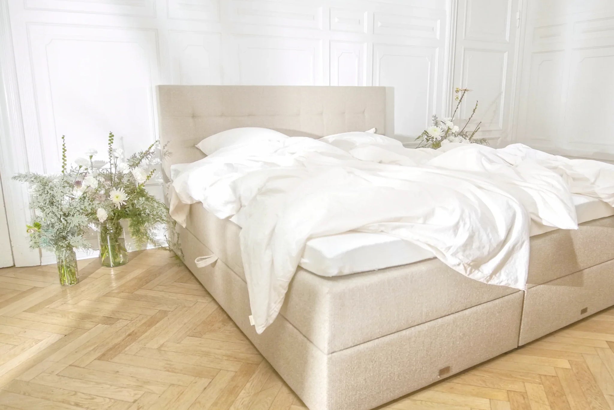 Queen size seng → 222 dages risikofri prøve og dansk design